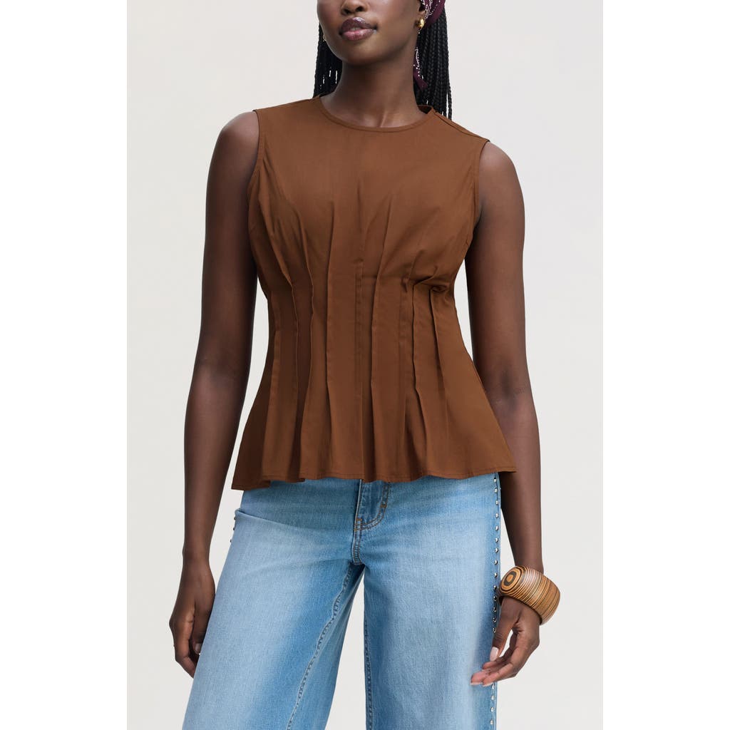 SAM EDELMAN Sam Edelman Sleeveless Pleated Top